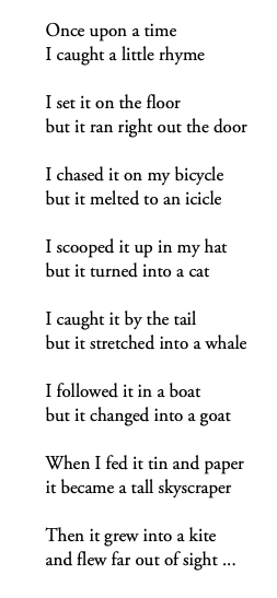 “Catch a Little Rhyme” – Liz's Blog